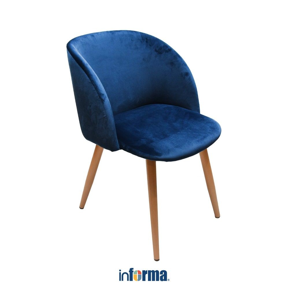 Jual Informa Heinz Kursi Makan Fabric - Biru Dining Chair Tempat Duduk ...