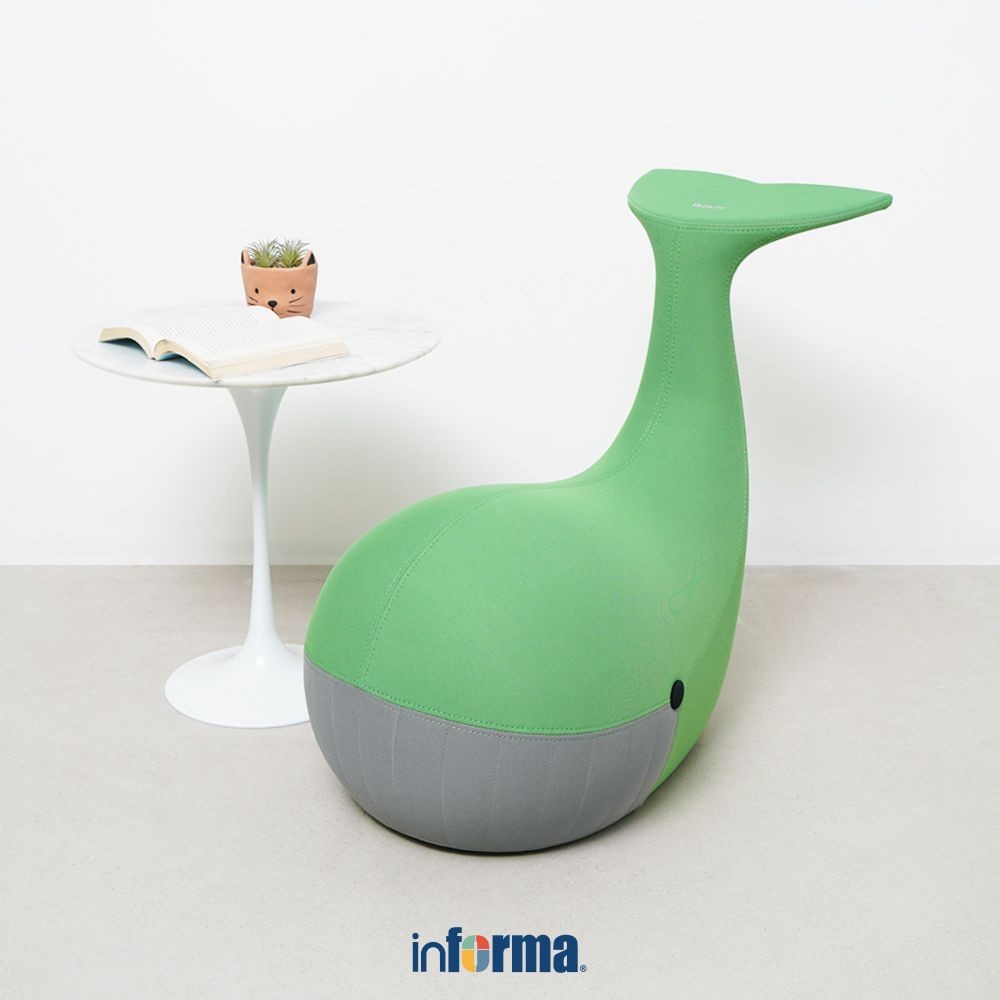 Jual Informa Sunon Samu Bangku Ergonomis Whale - Hijau Stool With ...