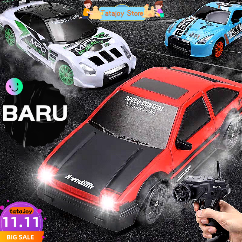 Jual Tatajoy Mobil Remote Control 2.4G Lampu LED Balap Drift 4WD Ban ...