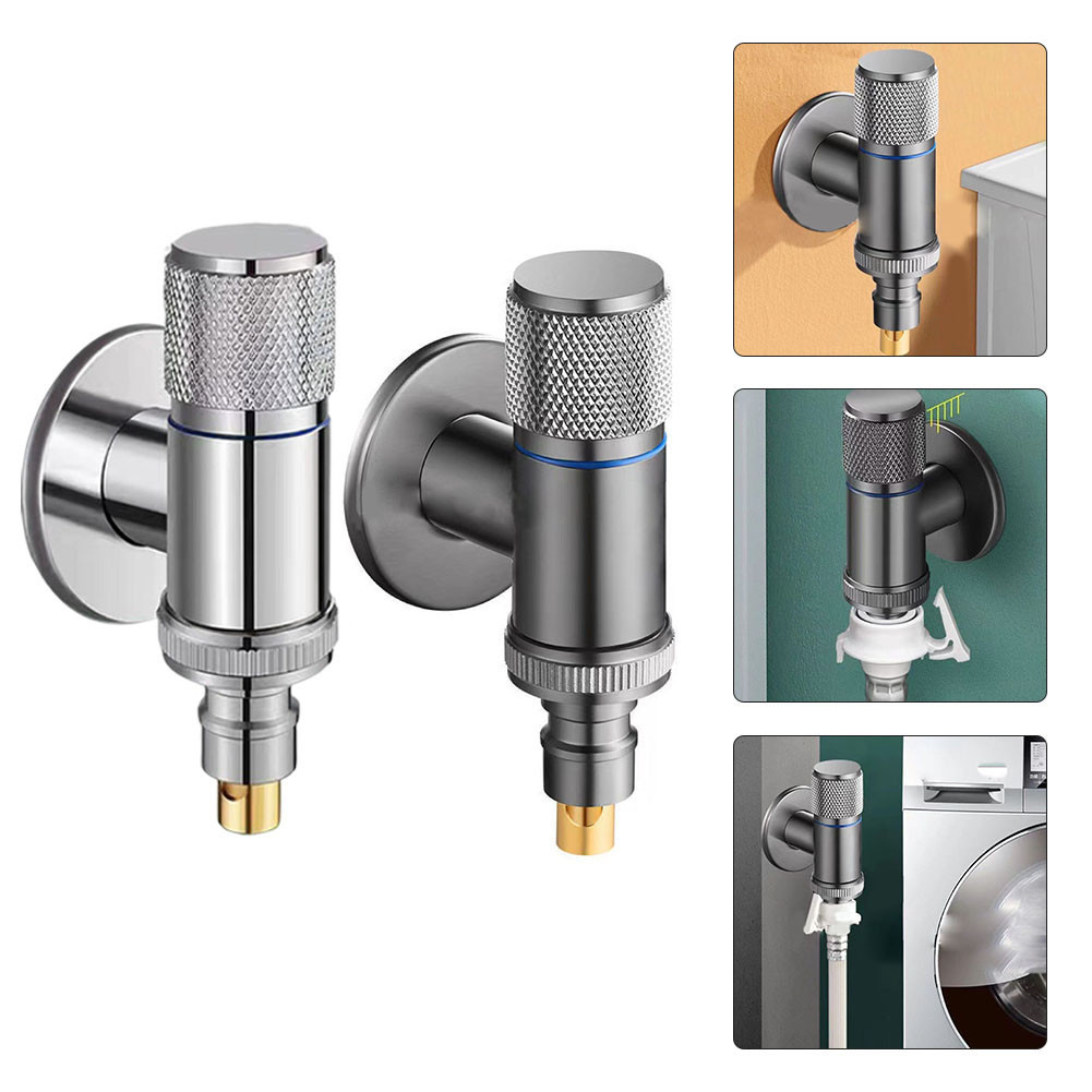 Jual Copper Washing Machine Faucets Soild Brass Single Cold Wall ...