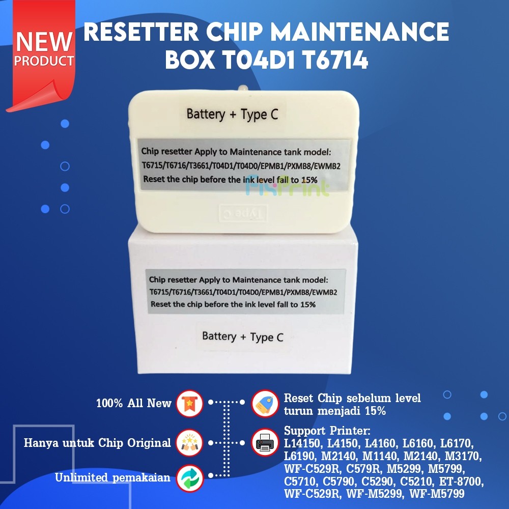Jual Resetter Chip T04D1 Reset Maintenance Box Original Epson L14150 ...