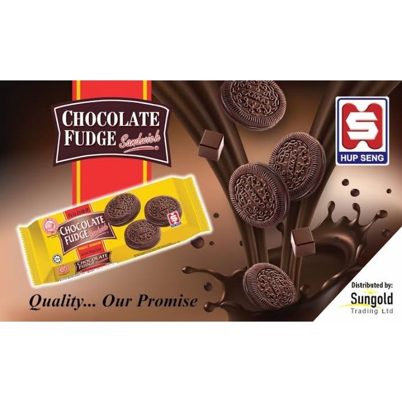 Jual Roti Choclate sandwich Hup Seng Chocolate Fudge Sandwich 90gr Bpom ...