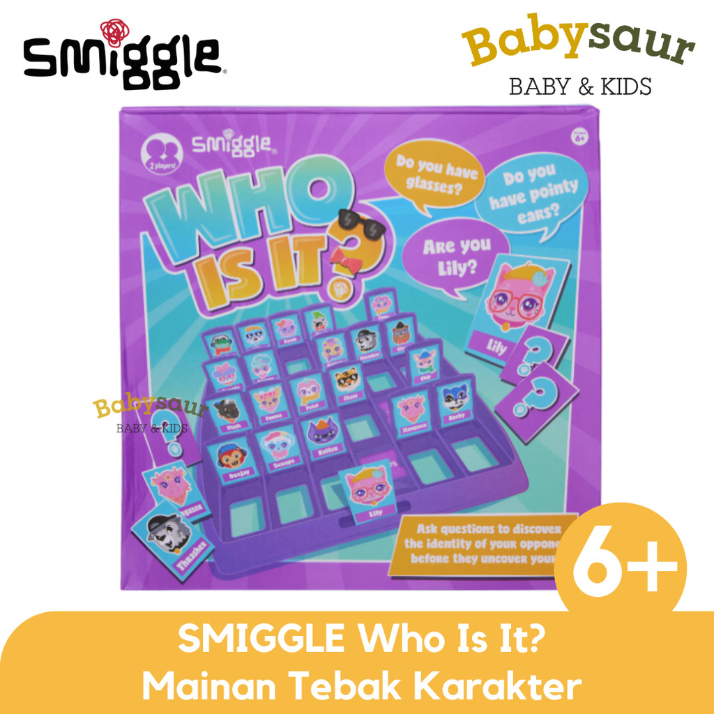 Jual SMIGGLE 100% Original Who Is It? Board Game Mainan Anak Tebak ...