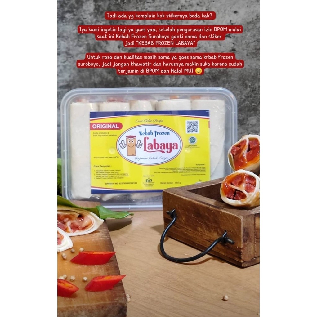 Jual Kebab Frozen Suroboyo/Labaya isi 10 full daging ORI || PEDAS || SAUS KEJU || PISCOK ...