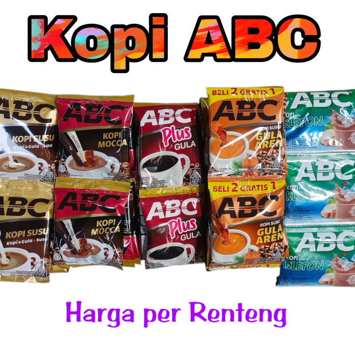 Jual SEMUA kopi ABC susu mocca gula klepon 18 - 31gr | Shopee Indonesia