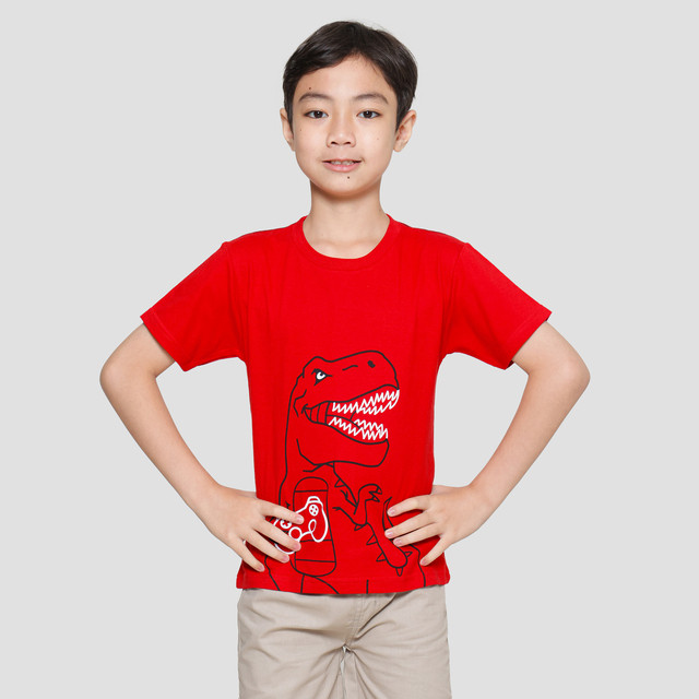 Jual Little M Dino Game Kaos Lengan Pendek Anak Laki-Laki 120895757 ...