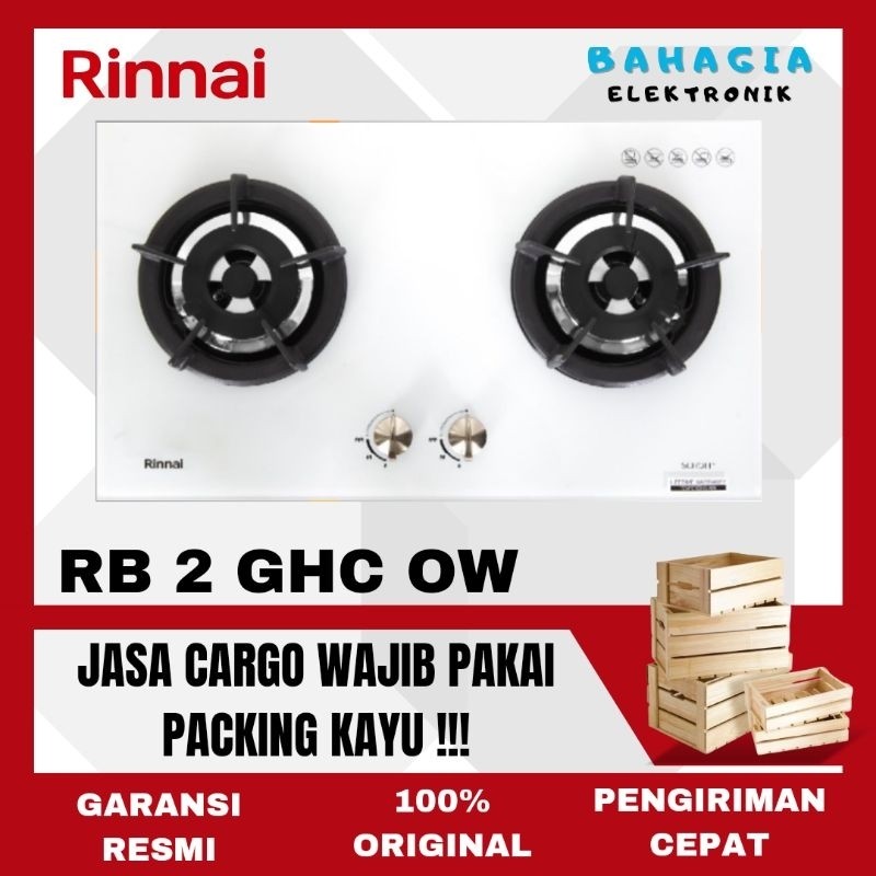 Jual rinnai rb 2 ghc ow kompor tanam 2 tungku | Shopee Indonesia