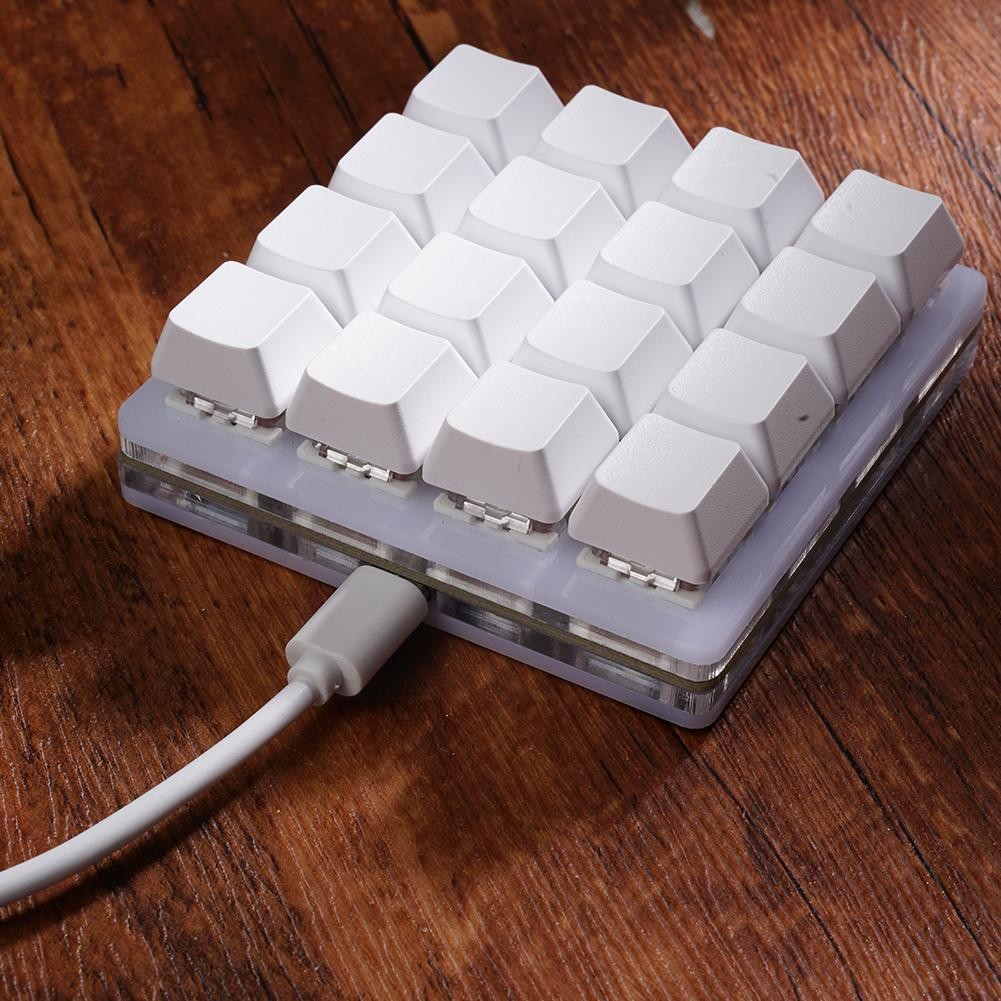 Jual 16 Keys Mechanical Keyboard Usb Rgb Mini Gaming Custom Macro ...