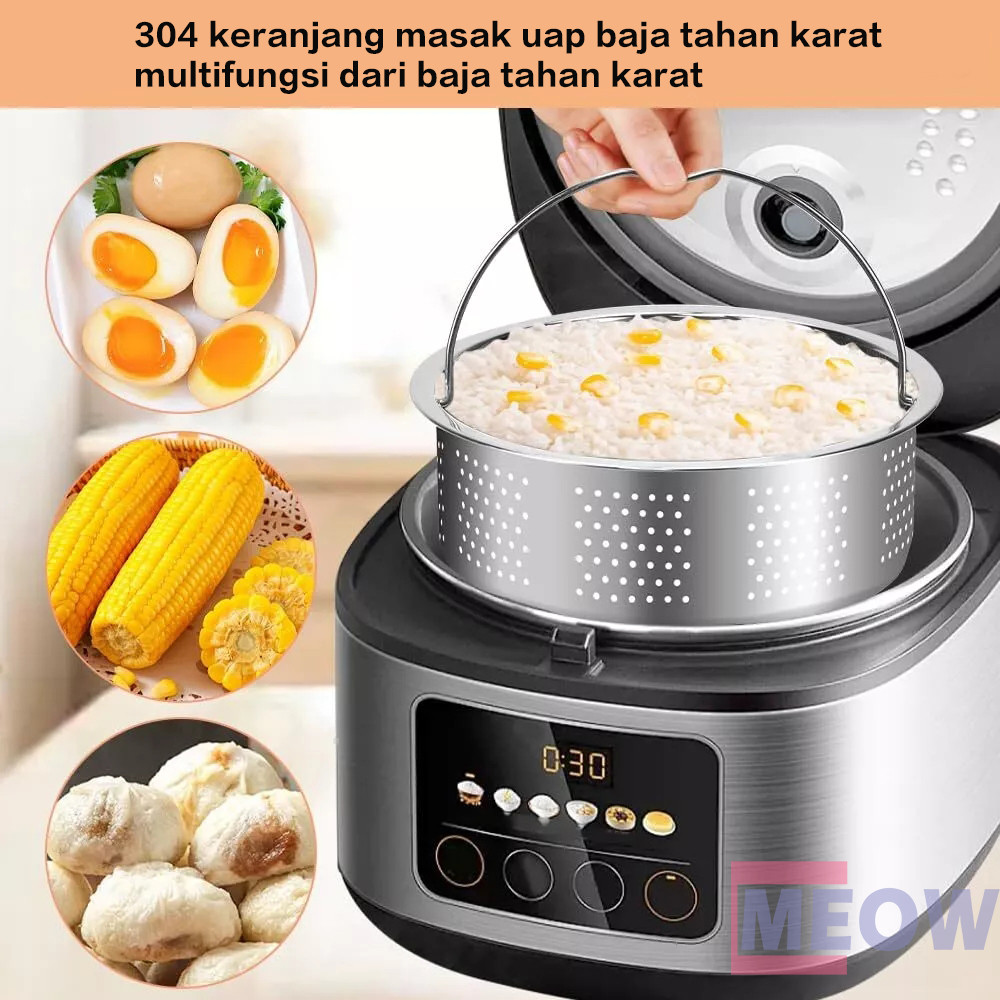 Jual Steamer Stainless Ring Bulatc Tutup Stainless Kukusan Dandang Stenlis Steel Steamer Kukus ...