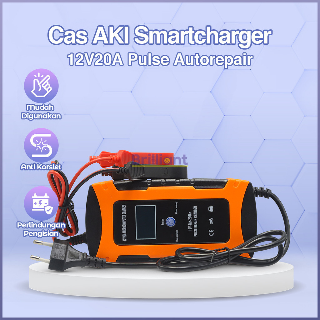 Jual [TERBARU] Charger Aki 20A 12V Mobil Casan Aki untuk Motor Carger ...