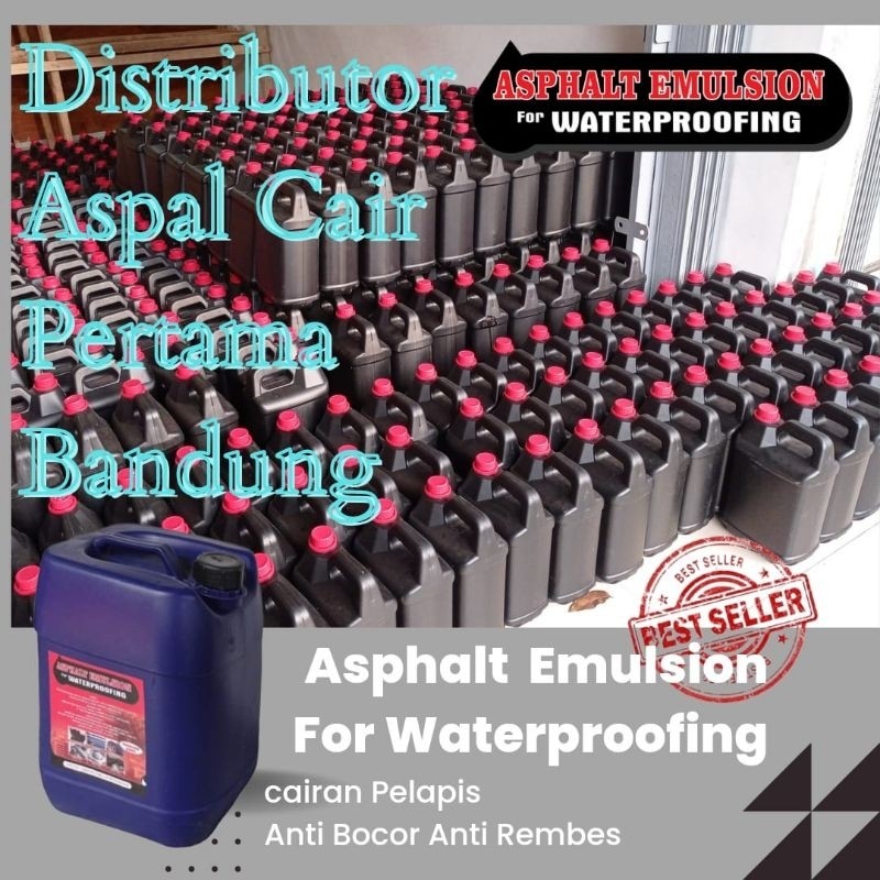Jual Aspal Cair Anti Bocor Anti Rembes 20kg Lem Perekat Beton Retak ...