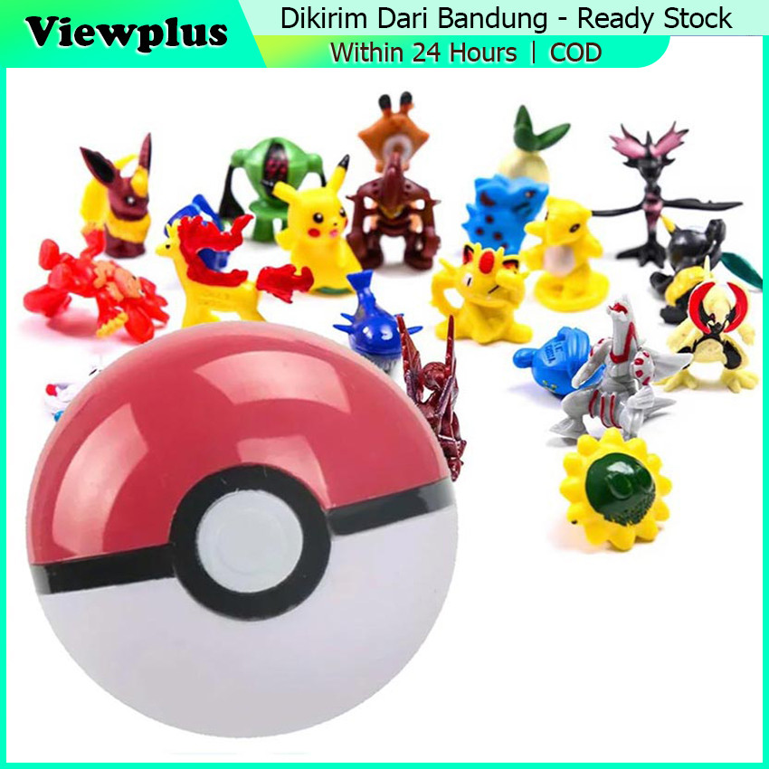 Jual Pokeball Lempar Berisi Figurin / Pokemon balls / Pokemon Figure Deformation /Pokemon Action ...