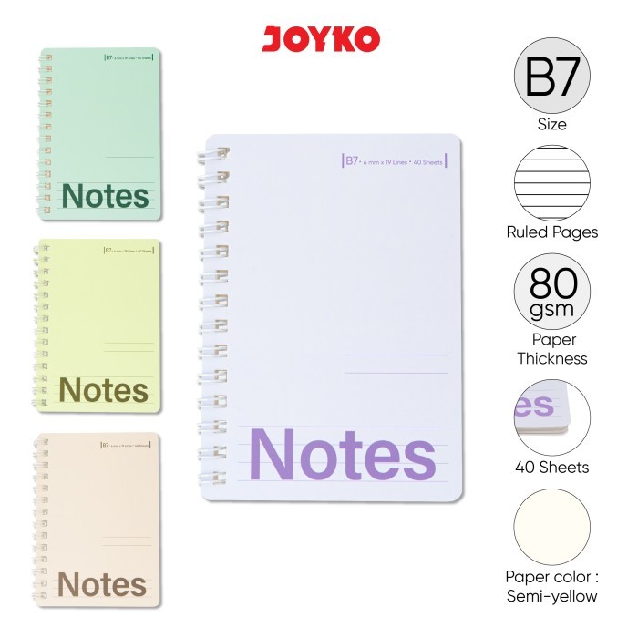 Jual Ruled Notebook Diary Agenda Buku Catatan Bergaris Joyko NB-742 B7 ...