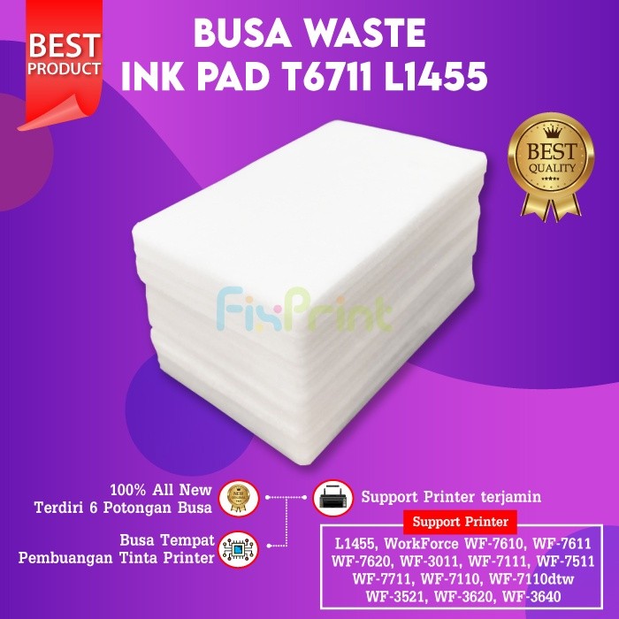 Jual FixPrint BUSA ONLY INK PAD INKPAD T6711 WF7611 WF7711 WF7110 ...