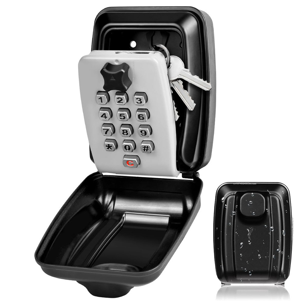 Jual Wall Mounted Key Storage Box Safe Waterproof Anti-theft Key Box ...