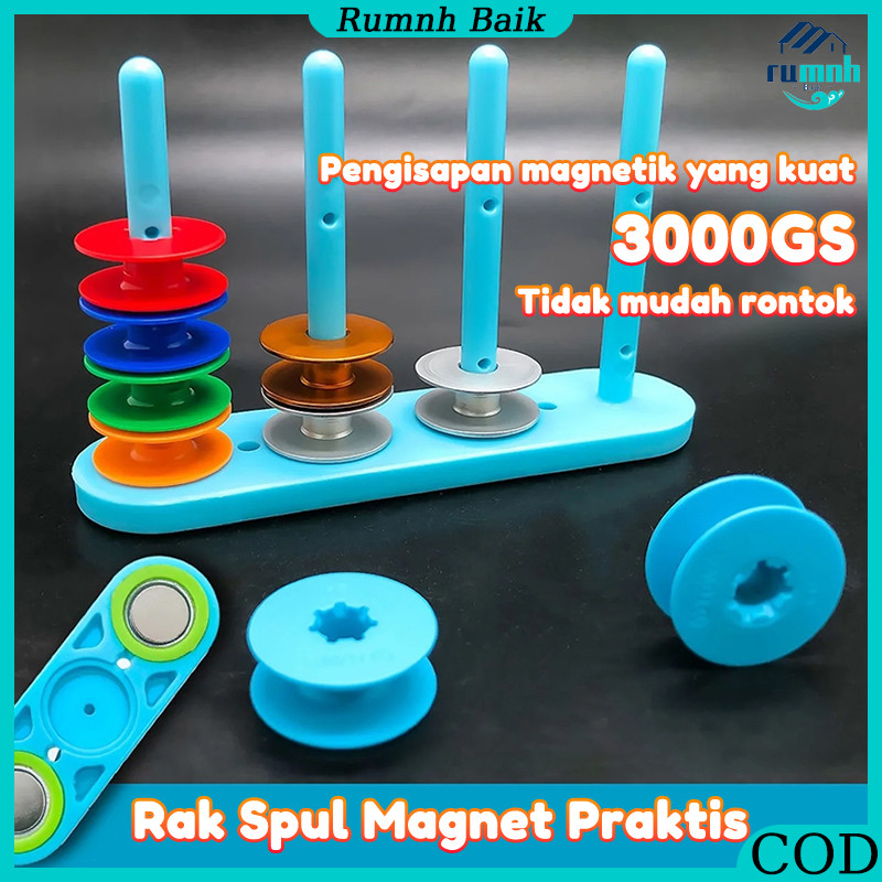 Jual Rak Spul Magnet / Tiang Rak Penyimpan Spul Jahit Untuk Mesin Jahit ...