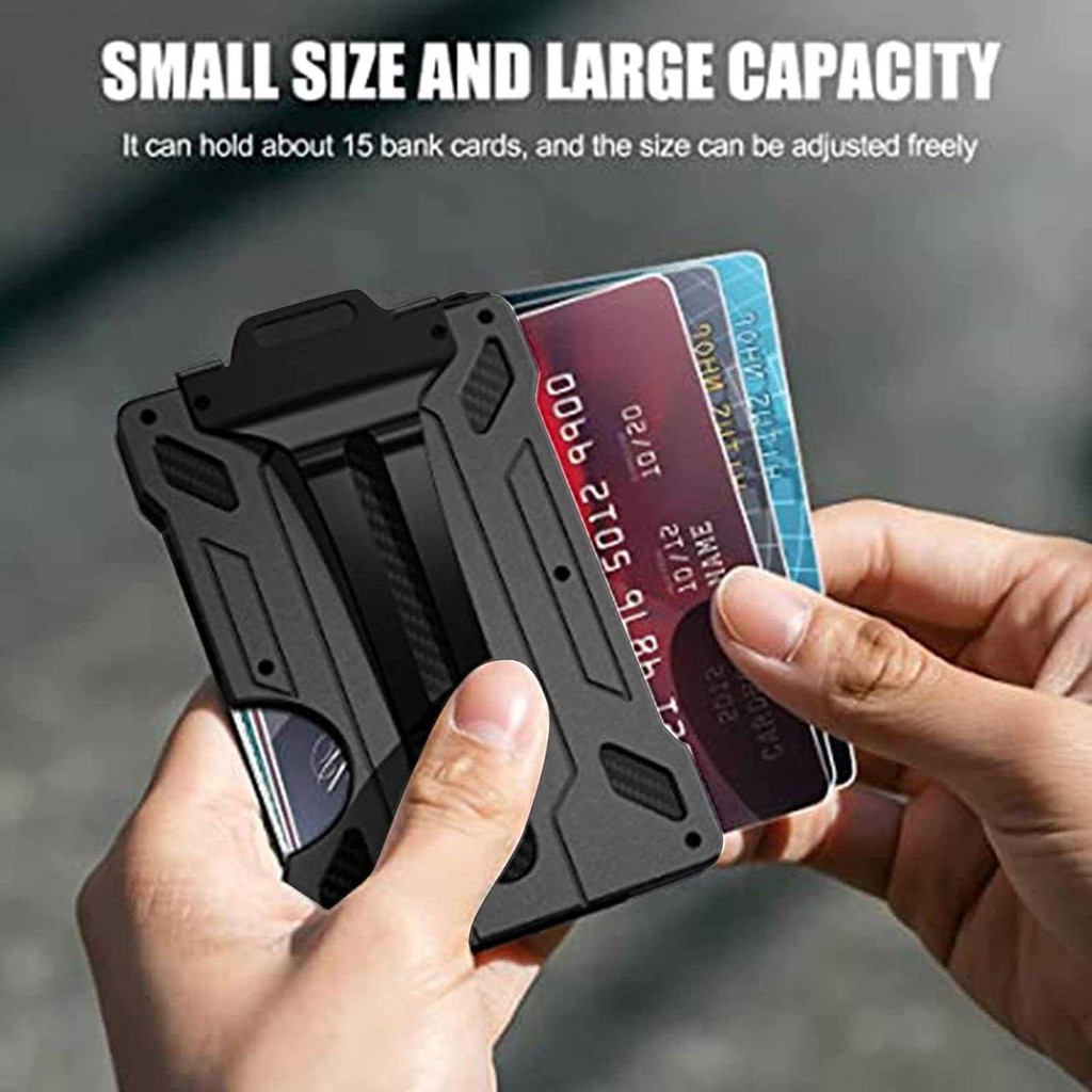 Jual MUTIN Dompet Kartu Pria Card Holder Magic Wallet Aluminium Anti ...