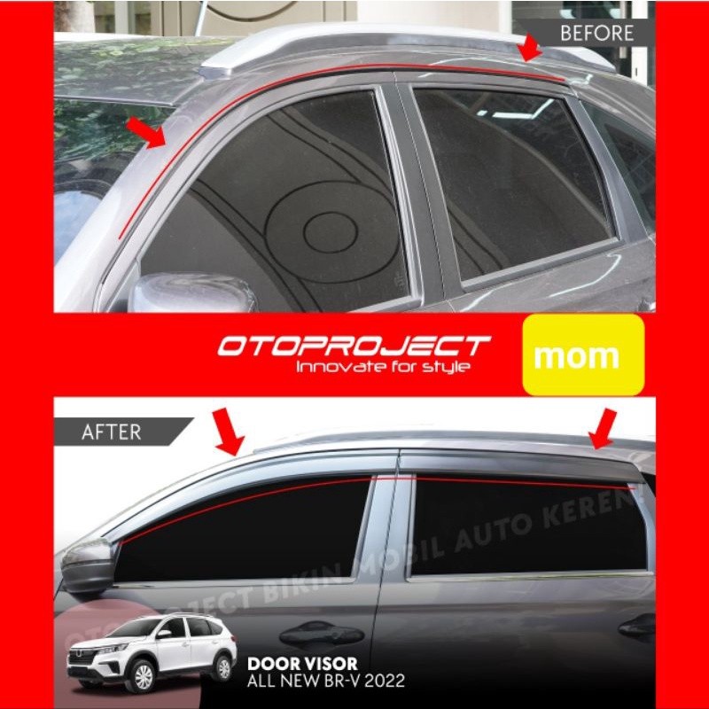 Jual Talang air / door visor injection All New BRV 2022-2024 Otoproject | Shopee Indonesia