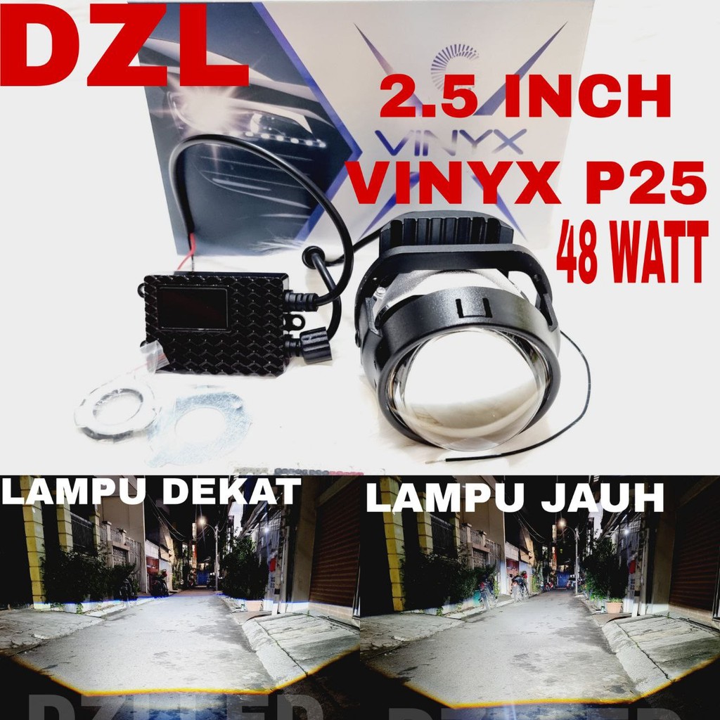 Jual lampu utama led biled vinyx p25 2.5 inch inc inchi in projector ...