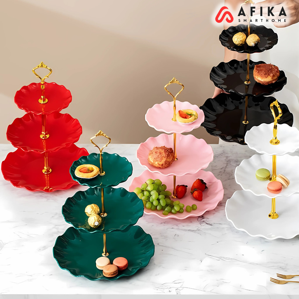 Jual Rak Kue Susun 3 Tingkat Detachable Plate Cake Stand Display ...