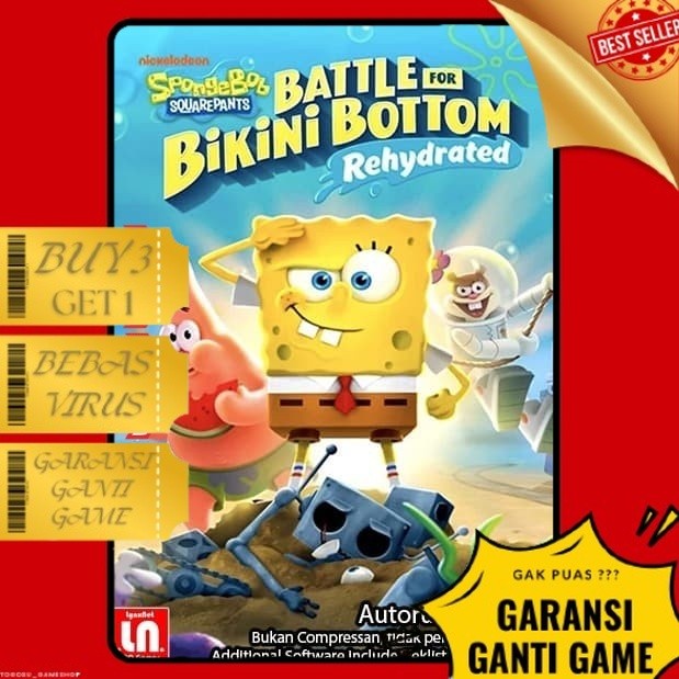 Jual SpongeBob SquarePants Battle for Bikini Bottom - PC Game Adventure ...