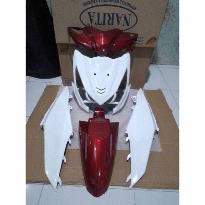 Jual Full Body Halus Honda Beat fi Lama 2013-2015 Warna Merah Putih ...