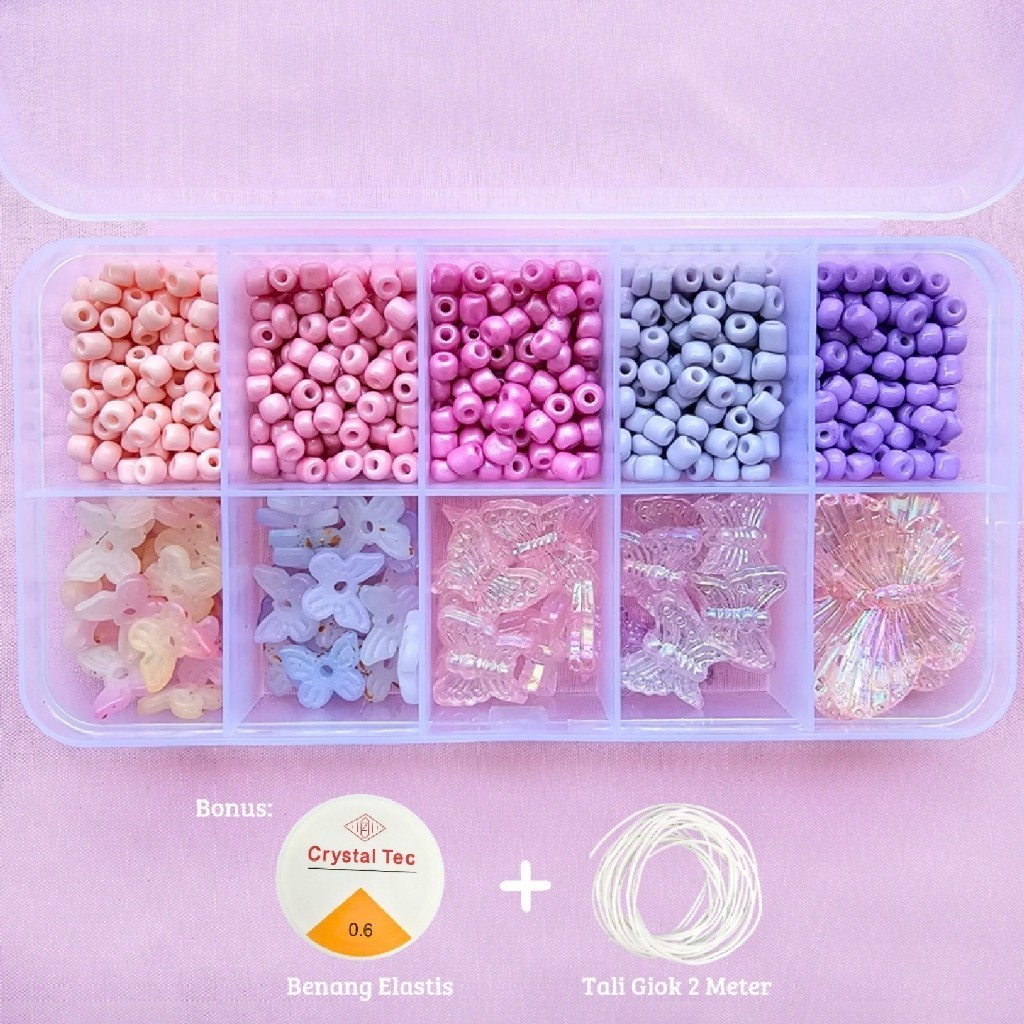 Jual Paket Set DIY Mote DIY Manik Manik Set Aesthetic - 1 Set DIY Manik ...