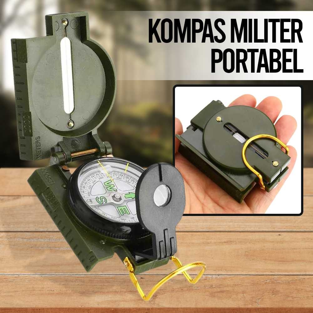 Jual SLLUADSTORE FORFAR Kompas Militer Portabel Lipat Metal Lensatic ...