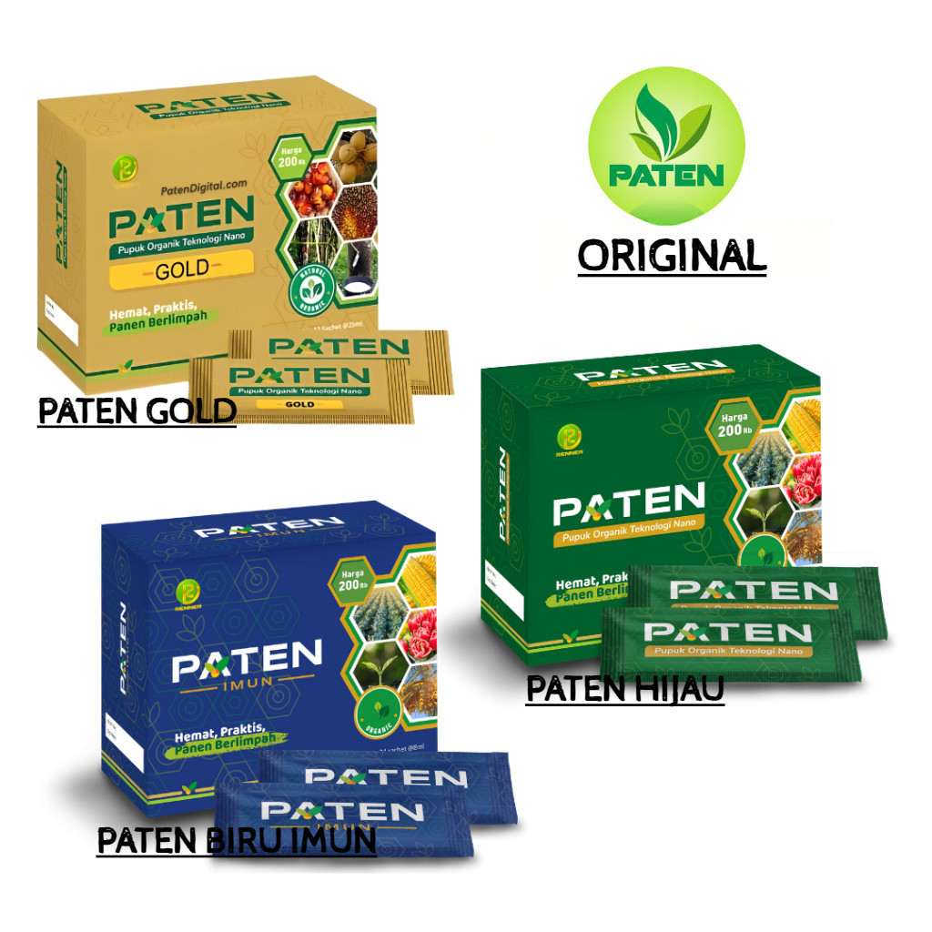Jual Pupuk Paten Gold / Hijau / Biru Imun Teknologi Nano Organik Renner ...