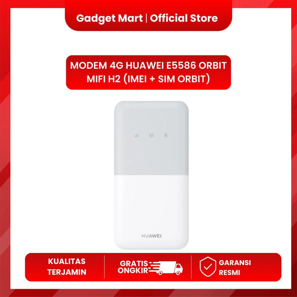 Jual MODEM 4G HUAWEI E5586 ORBIT MIFI H2 (IMEI + SIM ORBIT) | Shopee ...