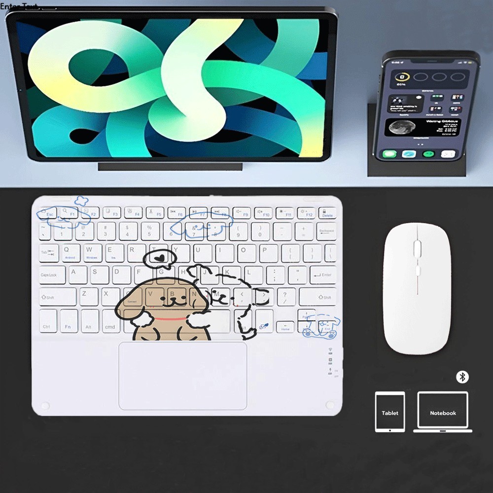 Jual Line puppy Wireless Bluetooth Keyboard Youthful and energetic ...