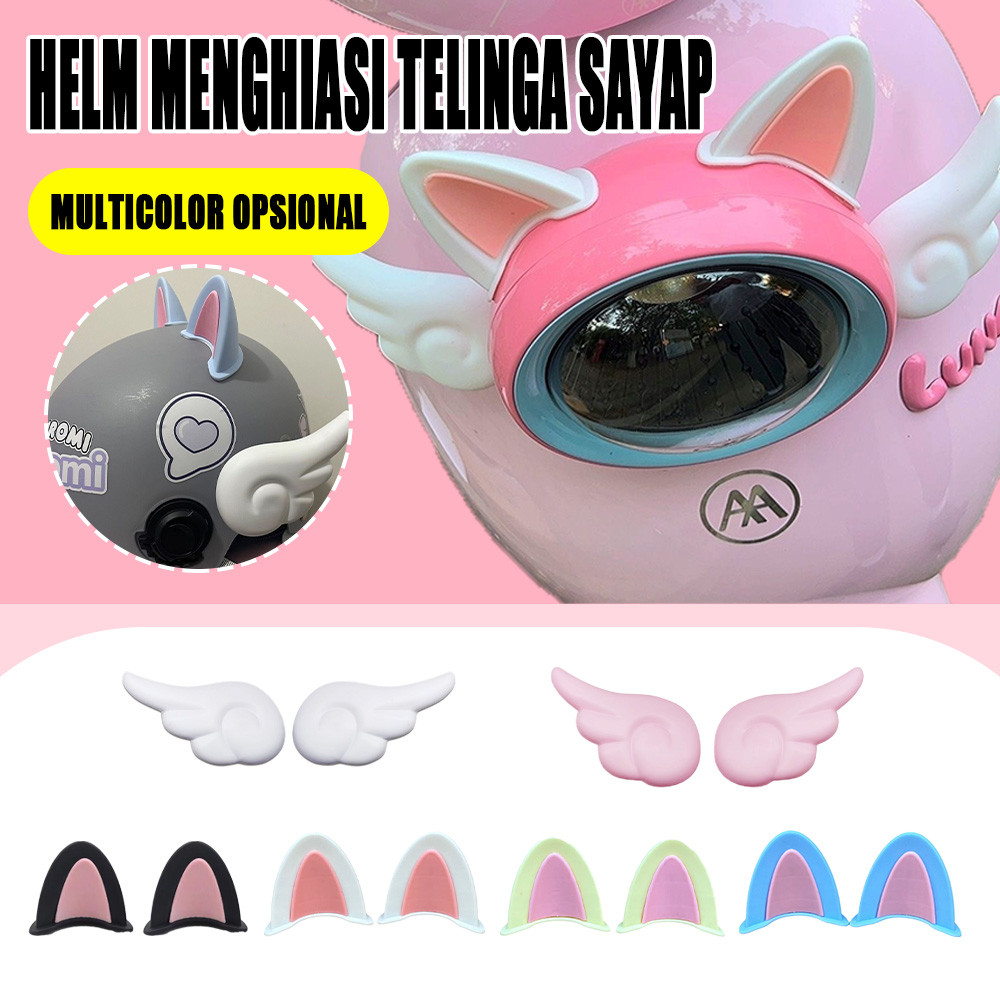 Jual Accesories Helm Kuping Kucing Helmet Cat Biker Motorcycle Cosplay ...