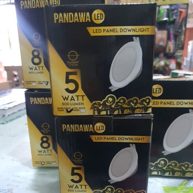 Jual LAMPU ATAP LED 5 WATT PANEL DOWNLIGHT LAMPU PLAFON PANDAWA 5WATT ...