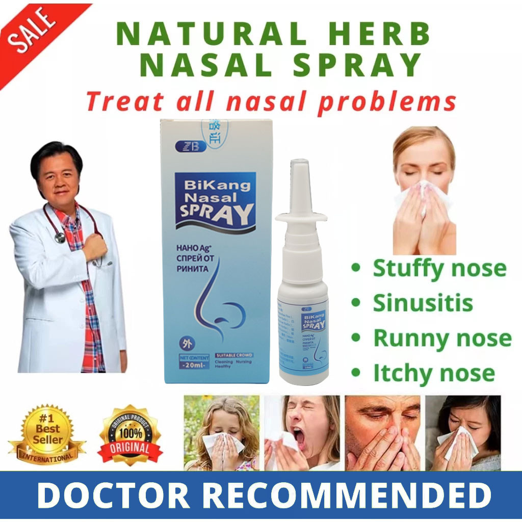 Jual 20ml Nasal Sprays Powerful Rhinitis Cure Spray Chronic Allergic ...