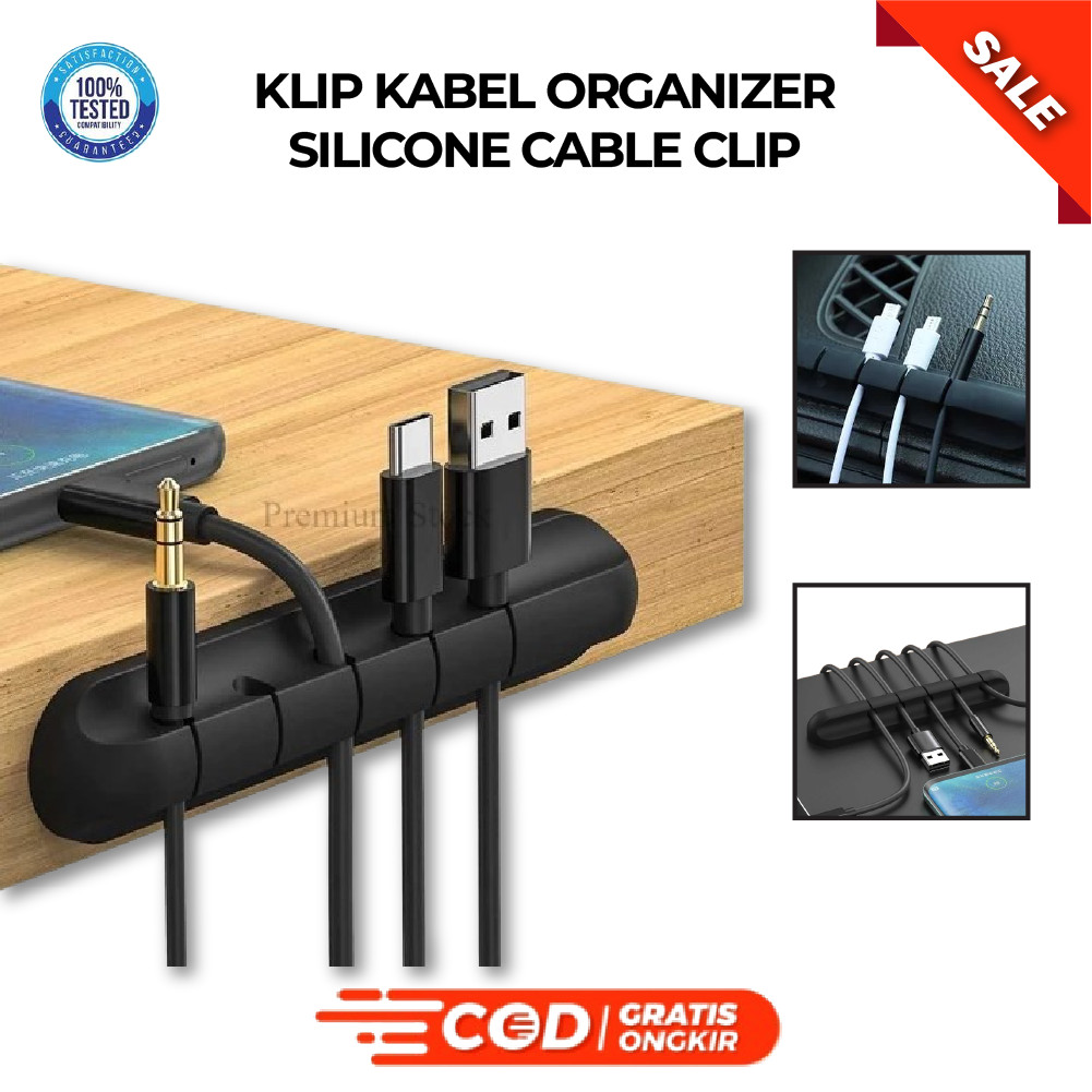 Jual Klip Kabel Organizer Silicone Cable Clip 5 lubang | Shopee Indonesia