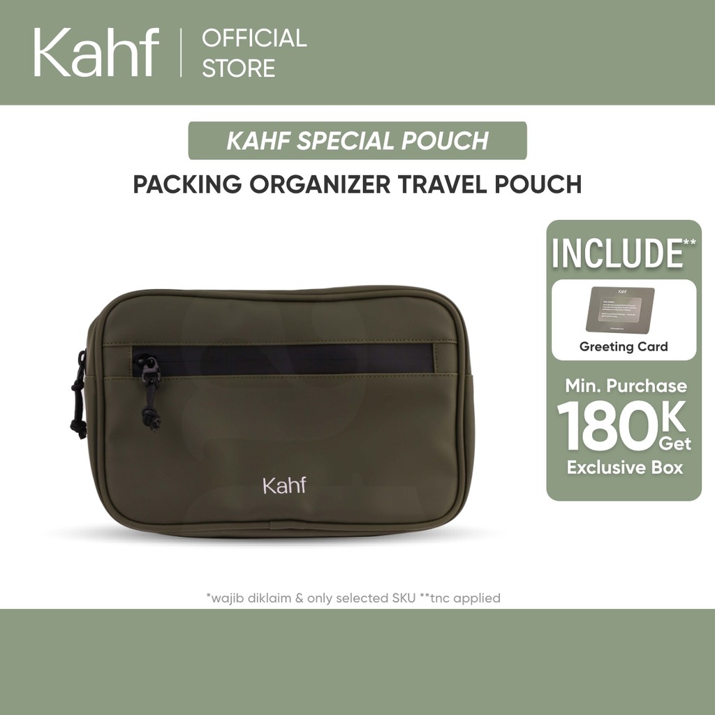Jual Kahf Special Pouch 2025 - Packing Organizer Travel Pouch | Shopee ...