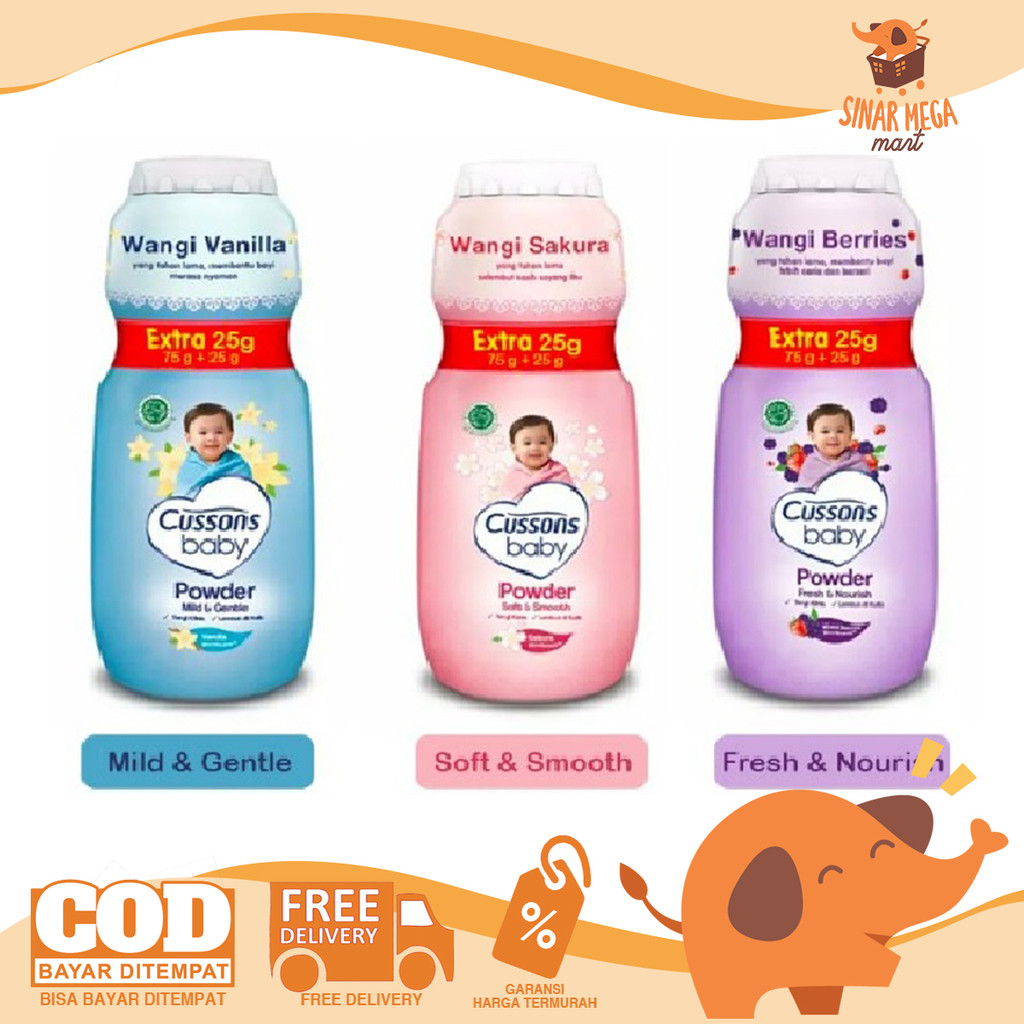 Jual Cussons Cusson Baby Powder Talk 100gr / Bedak Bayi Tabur Aroma ...
