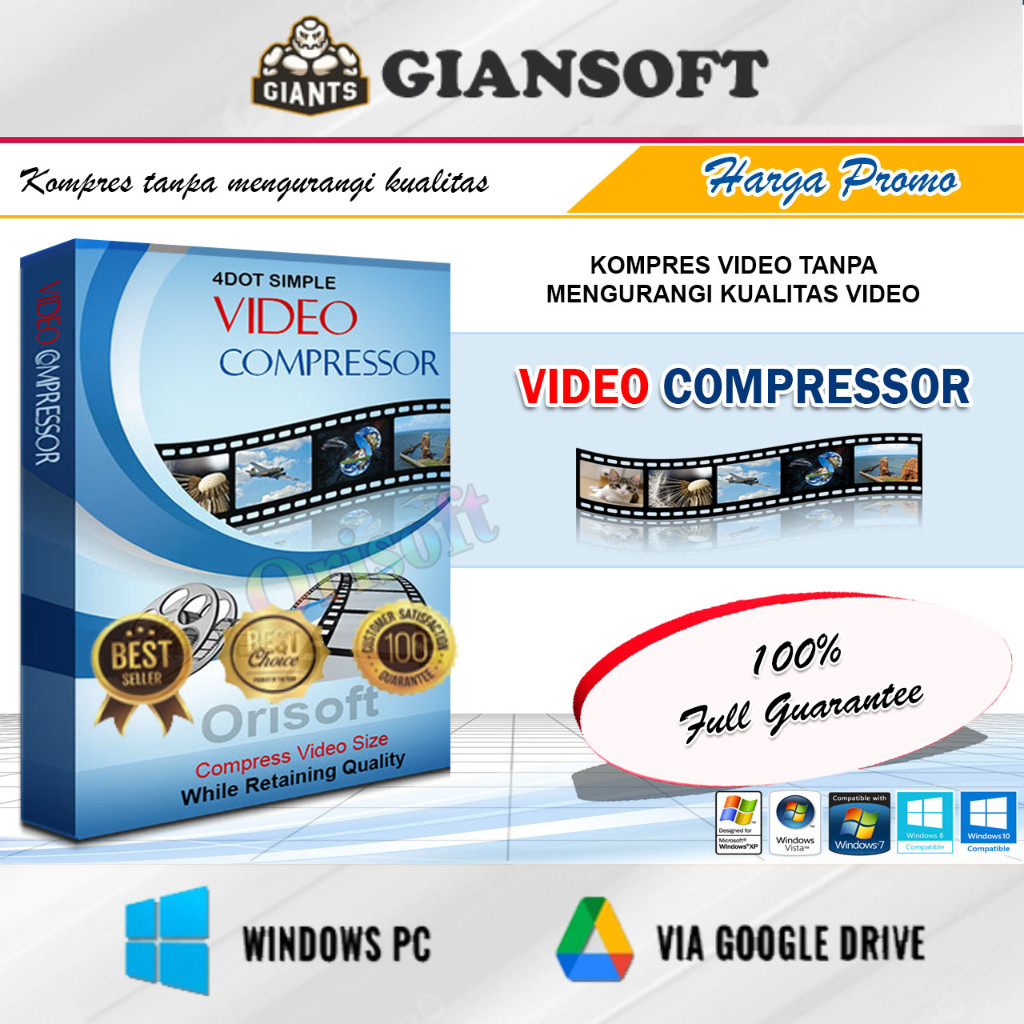 Jual Kompres File Video Up to 90% Simple Video Compressor Lifetime for ...