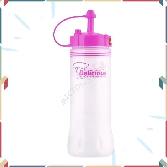 Jual TOPTON Lion Star Bistro Sauce Keeper Botol Minyak TS-50 425ml - Pink LionStar Plastik ...