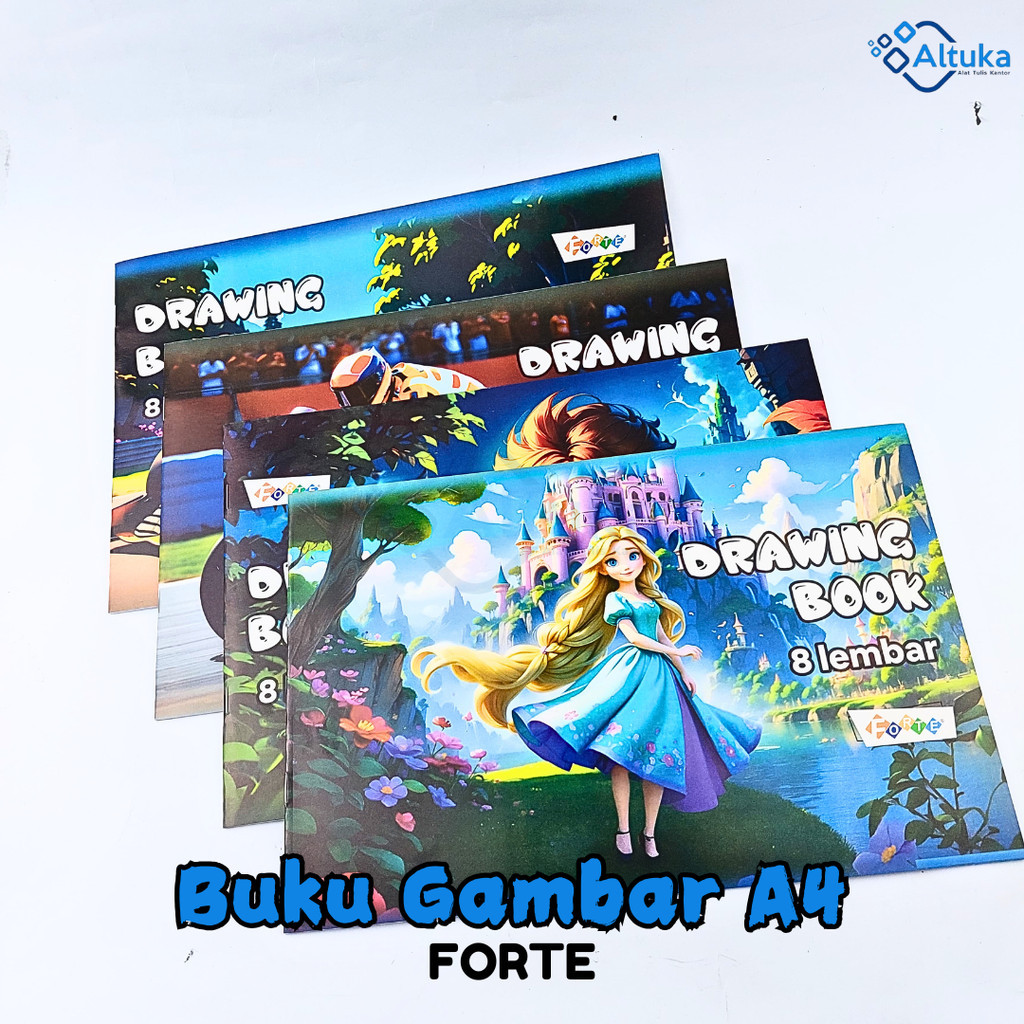 Jual Buku Gambar Forte / Drawing Book A4 Merk FORTE 8 Lembar + Cara ...