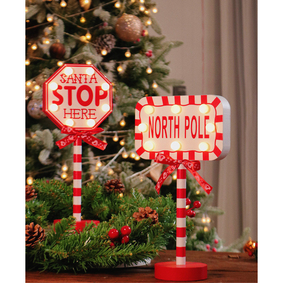 Jual Christmas Stop Sign LED Light | Shopee Indonesia