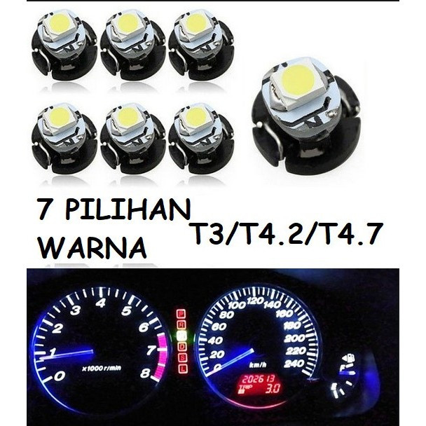 Jual LED LAMPU DASHBOARD SPEEDOMETER PANEL MOBIL T3 T4.2 T4.7 EXTRA BRIGHT | Shopee Indonesia