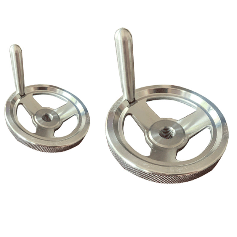 Jual 304 stainless steel knurled handwheel handle CNC machining lathe ...