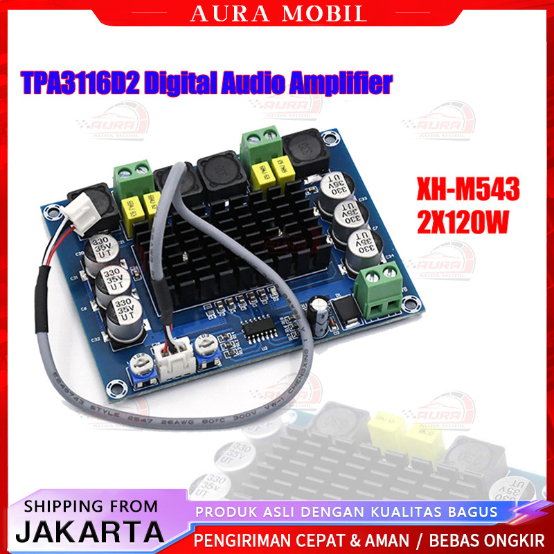 Jual TPA3116D2 2x120W Dual-channel Stereo High Power Digital Audio Power Amplifier Class D XH ...