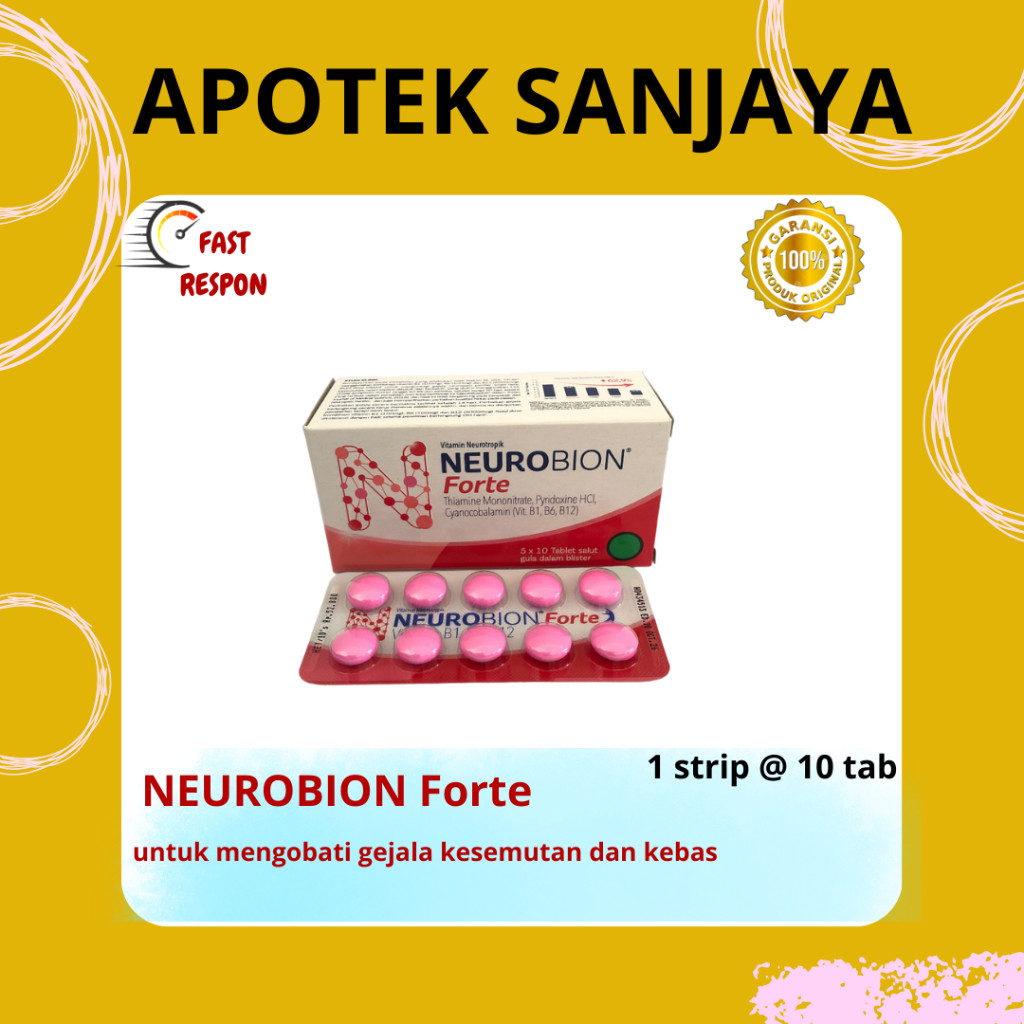 Jual NEUROBION FORTE PINK / VITAMIN B1 B6 B12 5000 / NEUROTROPIK ...