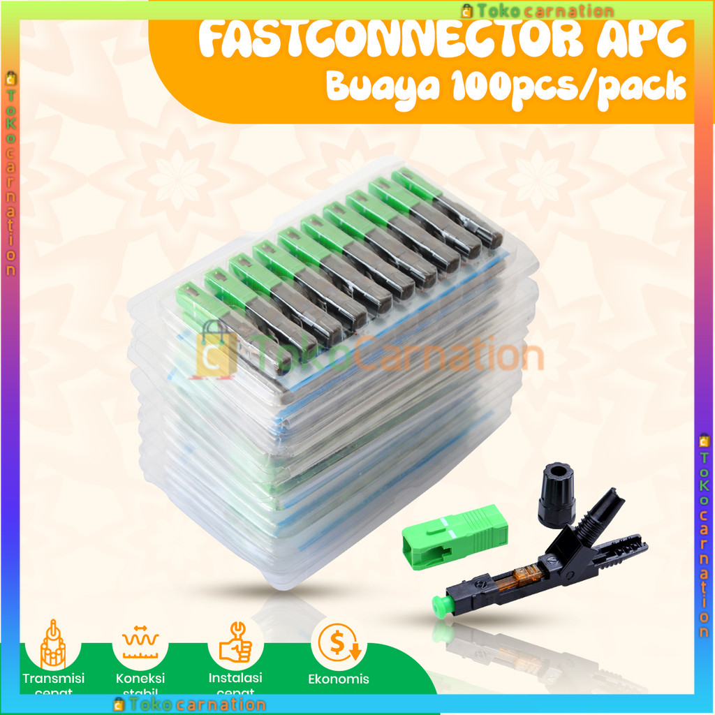 Jual [[ TERBARU]] Fast Connector SC APC Buaya/Baik Fiber Optik FTTH ...