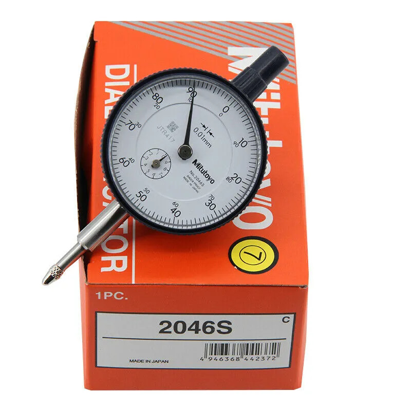 Jual Mitutoyo 2046S Standard Plunger Dial Indicator 10mm Gauge Test ...