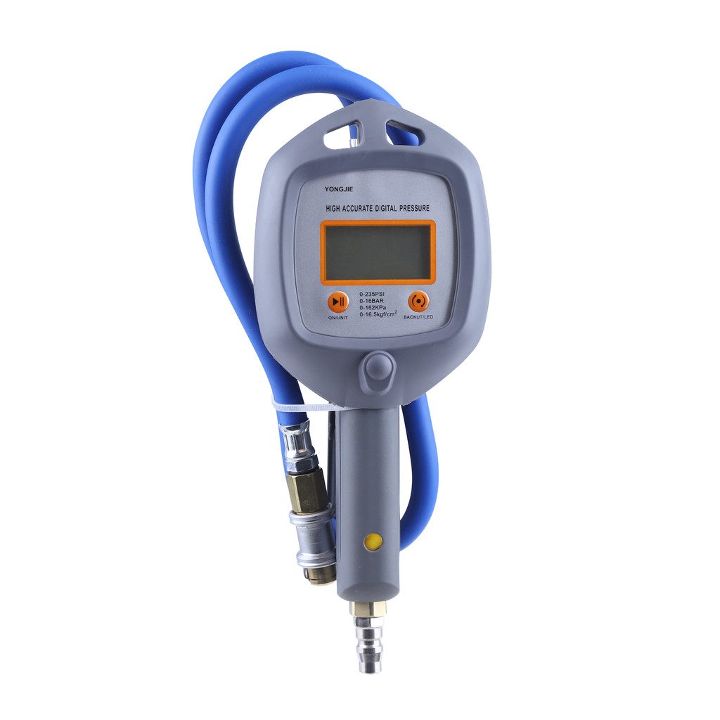 Jual Digital Tire Pressure Gauge Inflator Gun With Hose Air Chuck LED ...