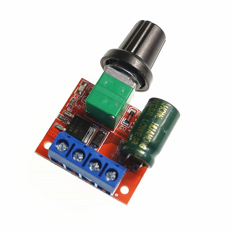 Jual Mini 5A 90W PWM 12V DC Motor Speed Controller Module DC-DC 4.5V ...