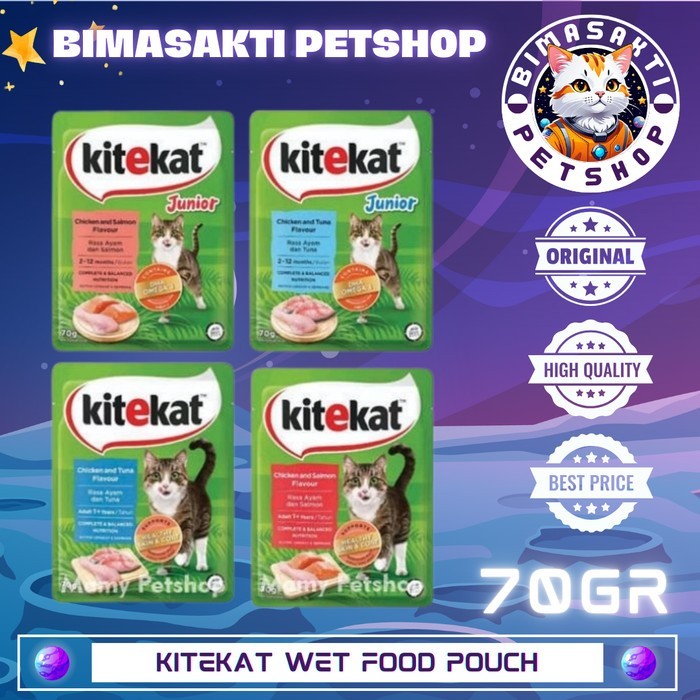 Jual KITEKAT Cat Food Pouch 70gr | Shopee Indonesia